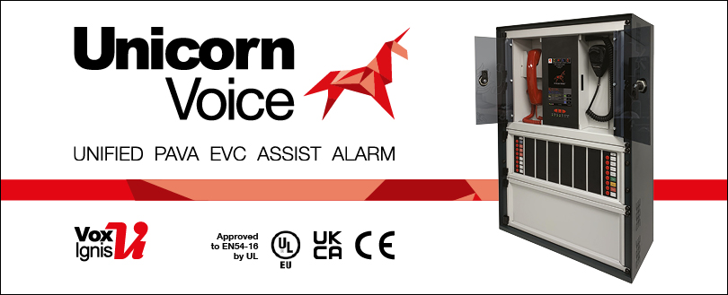 Vox Ignis launches Unicorn Voice PAVA with global first UL Certification