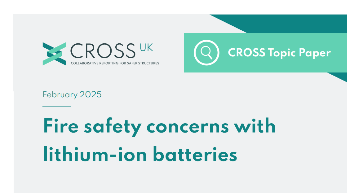CROSS Releases New Paper on Lithium-Ion Battery Fire Safety